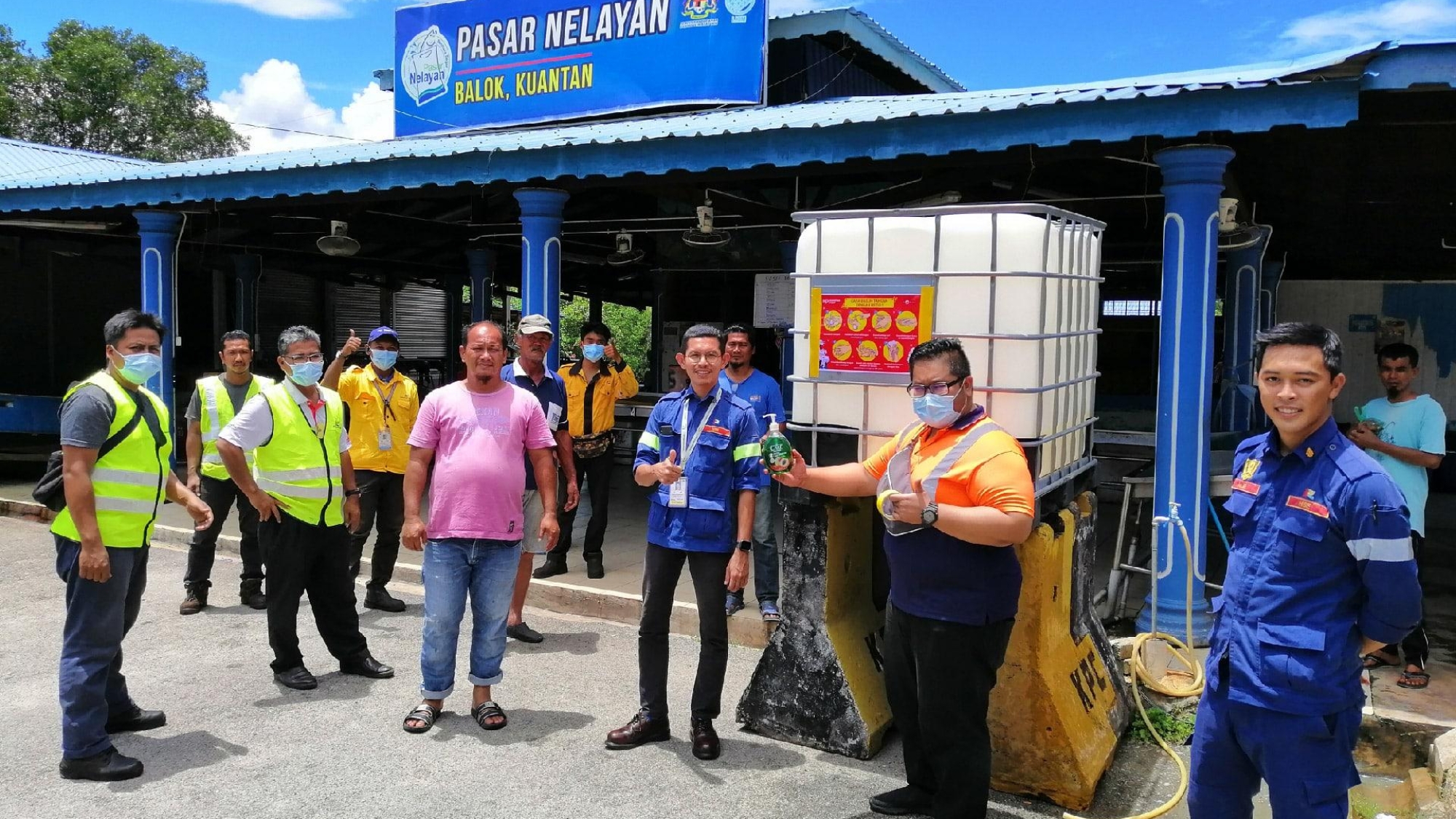 Donation IBC Tank to Pasar Nelayan Balok – Kuantan Port